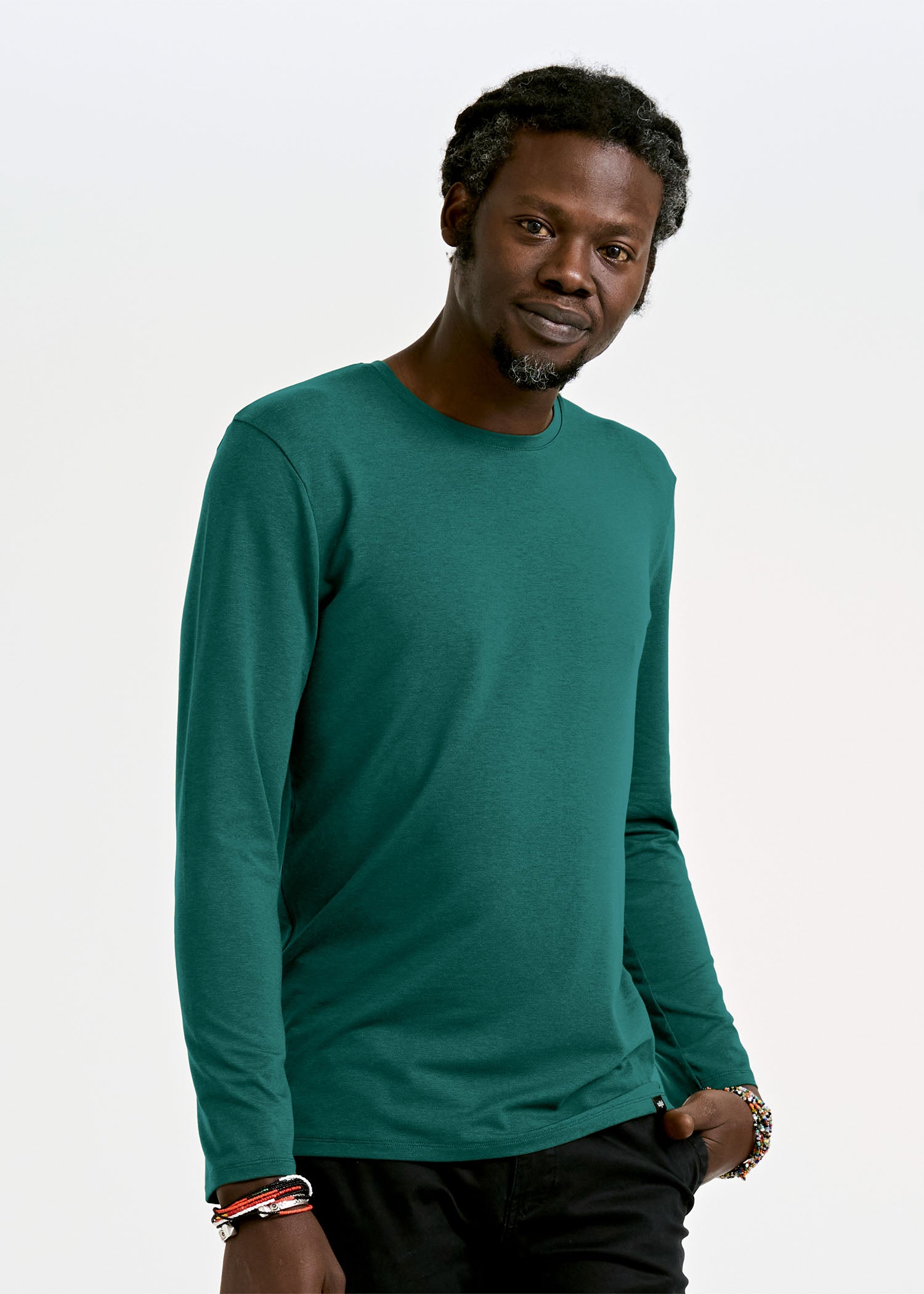 Langarmshirt aus Holz für Herren - nachhaltiges Woodshirt - wijld David ...